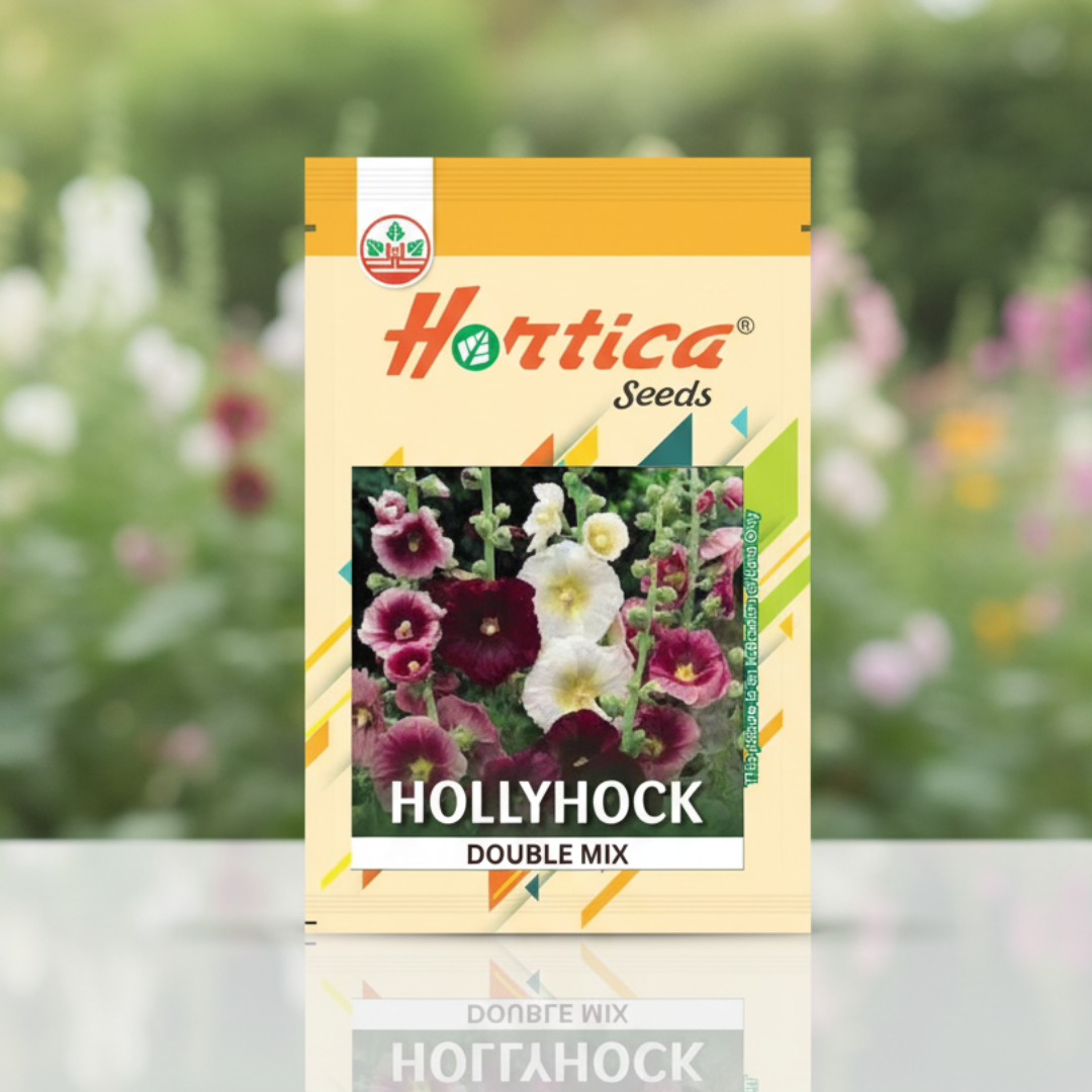 Hollyhock Double Mix – Hortica - One Stop Garden Shop